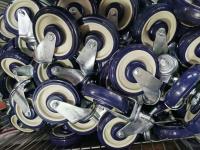 China 100mm PU Trolley Wheels Heavy Duty for sale