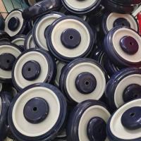 China 100mm PU Trolley Wheels Heavy Duty for sale