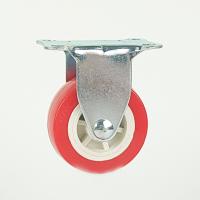 China Smooth Tread Plastic Wheel Core Light Duty Casters for Plate Mounting Applications for sale