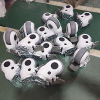 China 125mm Medical Bed Casters Stem Locking Anti - Winding Hospital for sale
