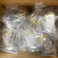 China 150mm Elastic Rubber Heavy Duty Casters With 462lbs Loading Swivel Plate for sale