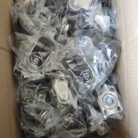 China Directional Wheels Fixed Plate Brown TPR Casters 2.5'' Diameter For Vending Machines for sale