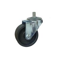China 75mm Cast Iron Light Duty Casters 360 Degree Rotating With Side Locking for sale