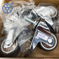 China 1.2 Inch Silent Non Rotating Rigid TPR Casters For Small Pulleys for sale