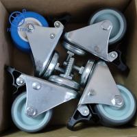 China PVC Casters Flowerpot 50mm Swivel Light Duty Castors Wheels 360 Rotating for sale
