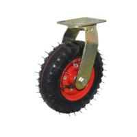 China Steel Pneumatic Rubber Indoor Casters 5 Inch With Non Marking Tread For Light Applications for sale