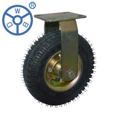 China Steel Pneumatic Rubber Indoor Casters 5 Inch With Non Marking Tread For Light Applications for sale