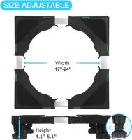 China YlCaster Adjustable Universal Black Mobile Base Fridge Stand with 4 Strong Feet for sale
