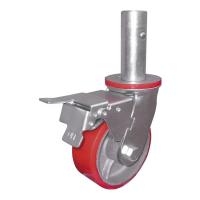 China 50mm Industrial Scaffolding Caster Wheels With Roller Bearings for sale