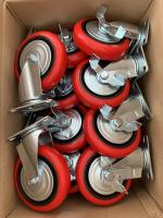 China 200-500kg Capacity Swivel Caster Wheels 3/4/5/6/8 Inch Load Bearing Casters for sale