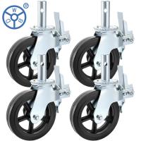 China Load Capacity Scaffolding Wheels With Zinc Coated Plate - 200-250kg Load Capacity for sale