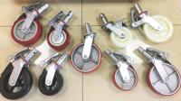 China Industrial Roller Bearing Scaffolding Heavy Duty PU Caster Wheels for Heavy-Duty Equipment for sale