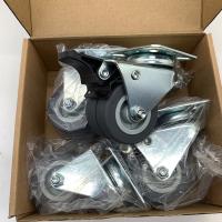 China 2 Inch Top Plate Type Light Duty Twin Wheel Plastic Caster Wheels Low Profile OEM for sale