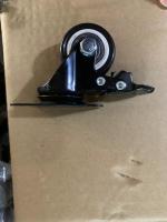 China Smooth-rotation Industrial 2 Inch Black PVC Casters For Light Duty Caster Supplier for sale