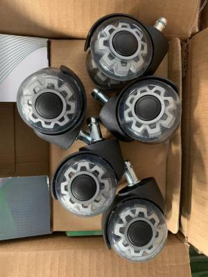 China Eco-Friendly Transparent PU Caster Wheels For Smooth Furniture Movement for sale