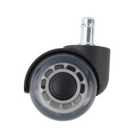 China Eco-Friendly Transparent PU Caster Wheels For Smooth Furniture Movement for sale