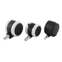 China New Design Nylon Wheel Office Chair Casters Grip Stem For 10-60KG Load Capacity for sale