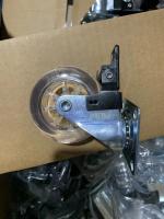 China Swivel Transparent PU Casters Wheels For Furniture With 10-60KG Load Capacity for sale