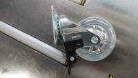 China Swivel Transparent PU Casters Wheels For Furniture With 10-60KG Load Capacity for sale