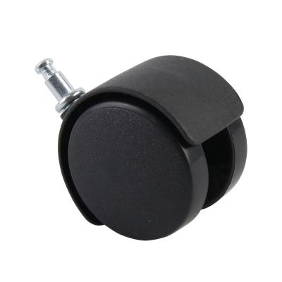 China White / Black Certified Furniture Caster Wheel Plastic With Nylon Wheels for sale