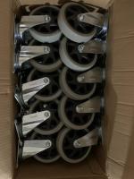 China Heavy Duty Industrial PVC Casters Non Marking With Zinc Plated for sale