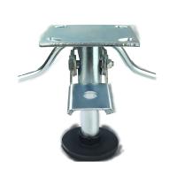 China 300kg High Capacity Green Steel Swivel Adjustable Floor Lock for sale