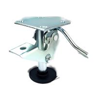 China 300kg High Capacity Green Steel Swivel Adjustable Floor Lock for sale