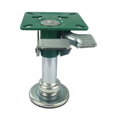 China Heavy Duty Green Galvanized Steel Swivel Load Height 148mm Industrial Casters ISO Certified for sale