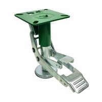 China Quick and Easy Lifting with Green Steel Wheel Material Lift Up Top Jack for sale