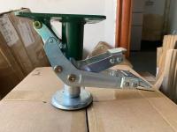 China Green Galvanized Steel Wheels Lift Up Top Jacks 300KG Load Capacity for sale