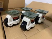 China Industrial Plated Leveling Casters for Heavy Duty Swivel Lock 300 Lbs Load Capacity for sale