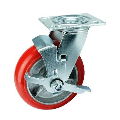 China Heavy Duty Trolley Wheels with 4 X 4.5 Inches Plate for sale