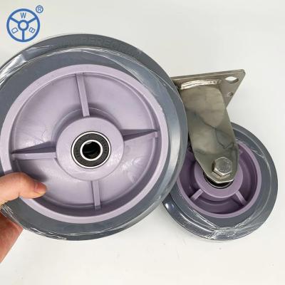 China 304 Stainless Steel Zinc Plated Round Shape Ball Bearing Caster for sale