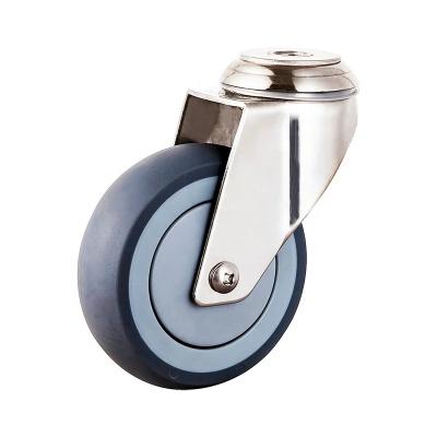 China 4.5 Inch Heavy Duty Stainless Steel Bouble Ballrace Casters for sale