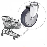 China Up To 837lbs Load Capacity Heavy Duty Casters With Polyurethane Wheel Material Zinc Painted Bracket Surface Treatment for sale