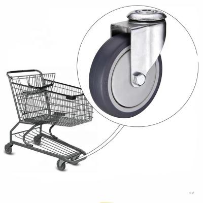 China Up To 837lbs Load Capacity Heavy Duty Casters With Polyurethane Wheel Material Zinc Painted Bracket Surface Treatment for sale