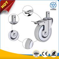 China Phenolic Industrial Casters Polyurethane Wheel Type Expandable Stem Mounting 1-4 Inches Wheel Width for sale