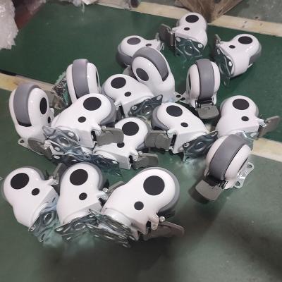 China Transparent Office Chair Caster Stem Furniture Ball Bearing For Transparent Caster for sale