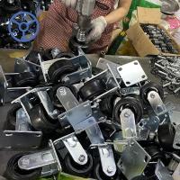 China Steel Casters Wheel Top Plate Size 100*100*85*85 More Products For Heavy-Duty Applications for sale
