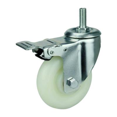 China Zinc Painted Bracket Surface Treament Heavy Duty Casters with Ball Bearing and Iron Wheel Center for sale