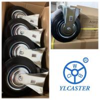 China Zinc Plated Bracket Surface Treatment Scaffolding Wheels with PP Wheel Material and Roller Bearing for sale