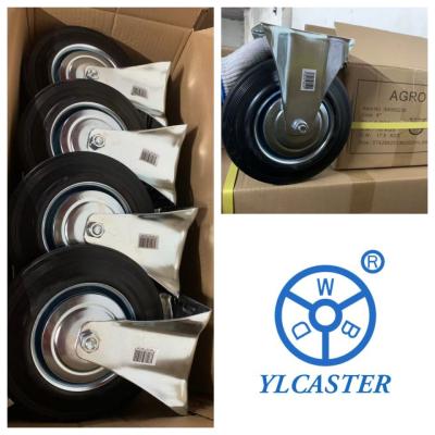 China Zinc Plated Bracket Surface Treatment Scaffolding Wheels with PP Wheel Material and Roller Bearing for sale