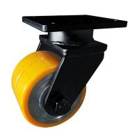 China Plate Mounting Extra Heavy Duty Nylon Wheels Casters Front Brake for Heavy Loads for sale
