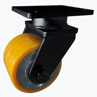 China Zinc-Plating Stainless Steel Casters for Heavy-Duty Load Capacity of 500 Lbs and Mounting Size 75*32Inches for sale