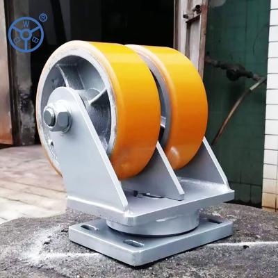 China Customizable Rubber Casters Bearing Type Roller/Double Ball/Plain Bearing Finish Zine Plated/Threaded Stem for sale