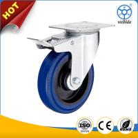 China Trolley Wheels Heavy Duty Rubber Wheel Diameter 8 Inches Height 125mm for sale