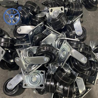 China Smooth Wheel Tread Light Duty Casters for Grey Wheels Smooth Wheels and Temperature Range -20 To 100 Degrees Celsius for sale