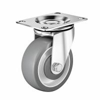 China Grey Wheel Light Duty Casters Plastic Wheel Core for Temperature Range -20 To 100 Degrees Celsius for sale