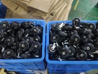 China Smooth Tread Plastic Wheel Core Light Duty Casters for Plate Mounting Applications for sale