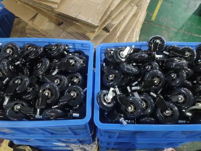 China Smooth Tread Plastic Wheel Core Light Duty Casters for Plate Mounting Applications for sale